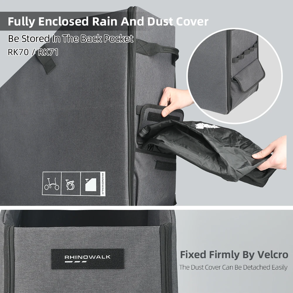 Rhinowalk Folding Bike Storage Box For Brompton Fit 20-22 Inch Folding ...