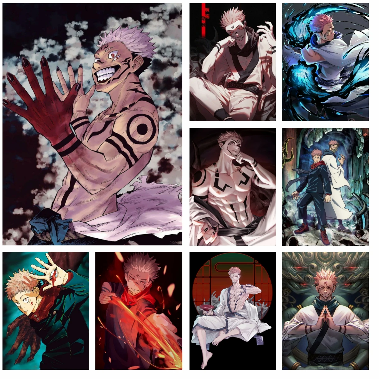 DIY-Anime-Cartoon-TV-Series-Jujutsu-Kaisen-Diamond-Embroidery-Painting ...