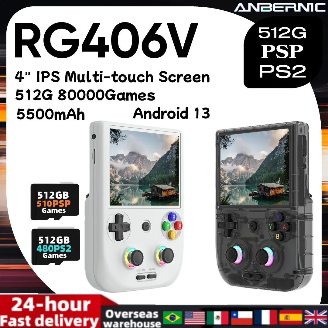 ANBERNIC RG406V RG 406V Retro Handheld Game Console Video Game Consoles ...