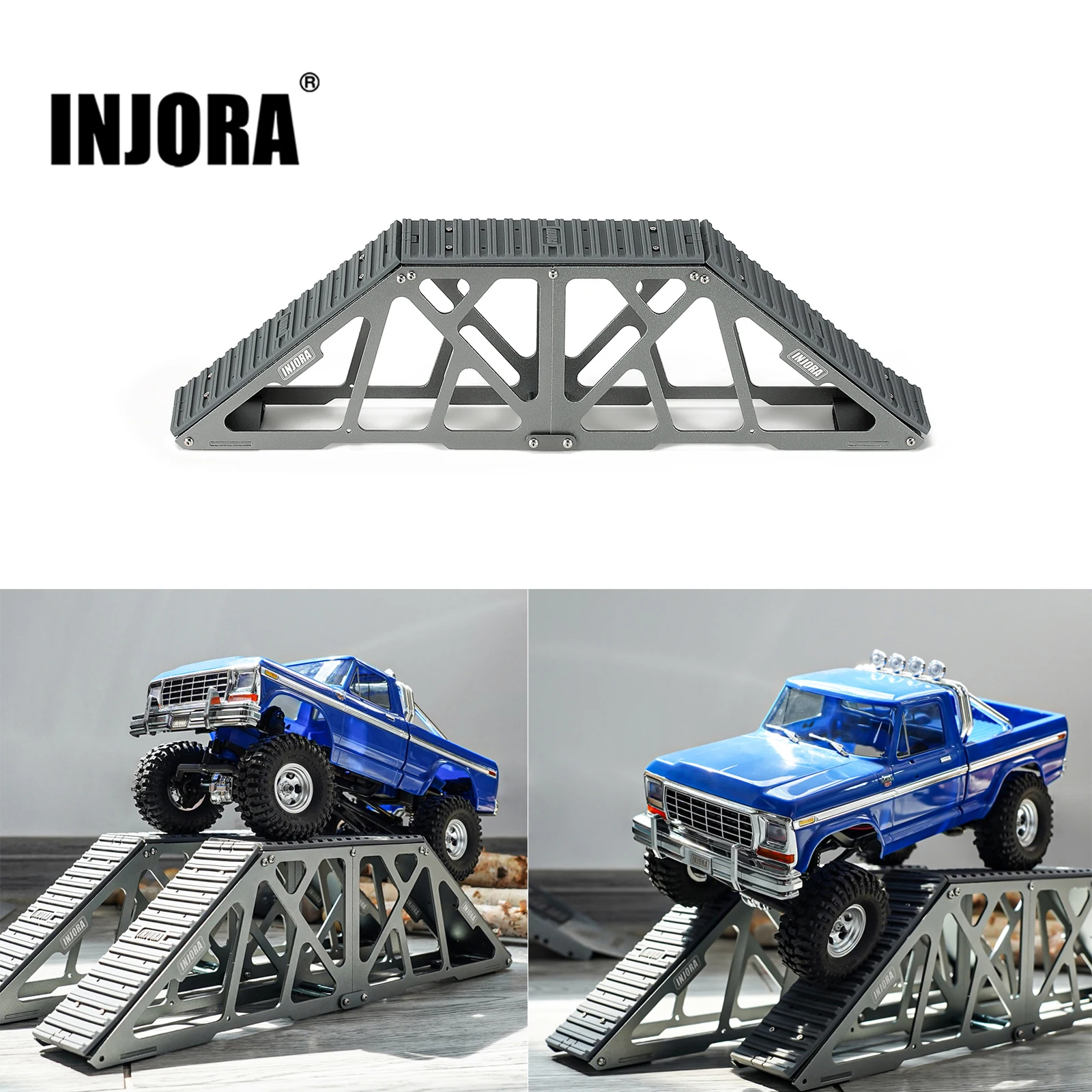 INJORA-Vehicle-Display-Ramp-Bridge-Course-Obstacle-Kit-for-1-10-1-18-1 ...