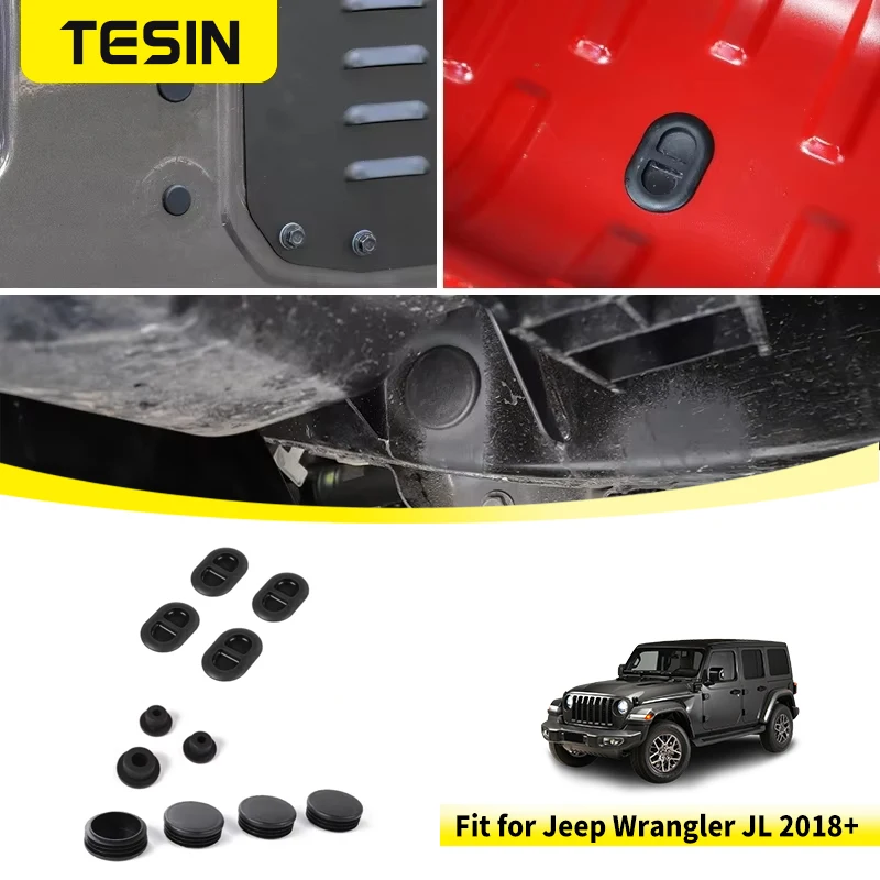 TESIN Car Chassis Floor Drain Plugs Tailgate Door Hole Waterproof Plug ...