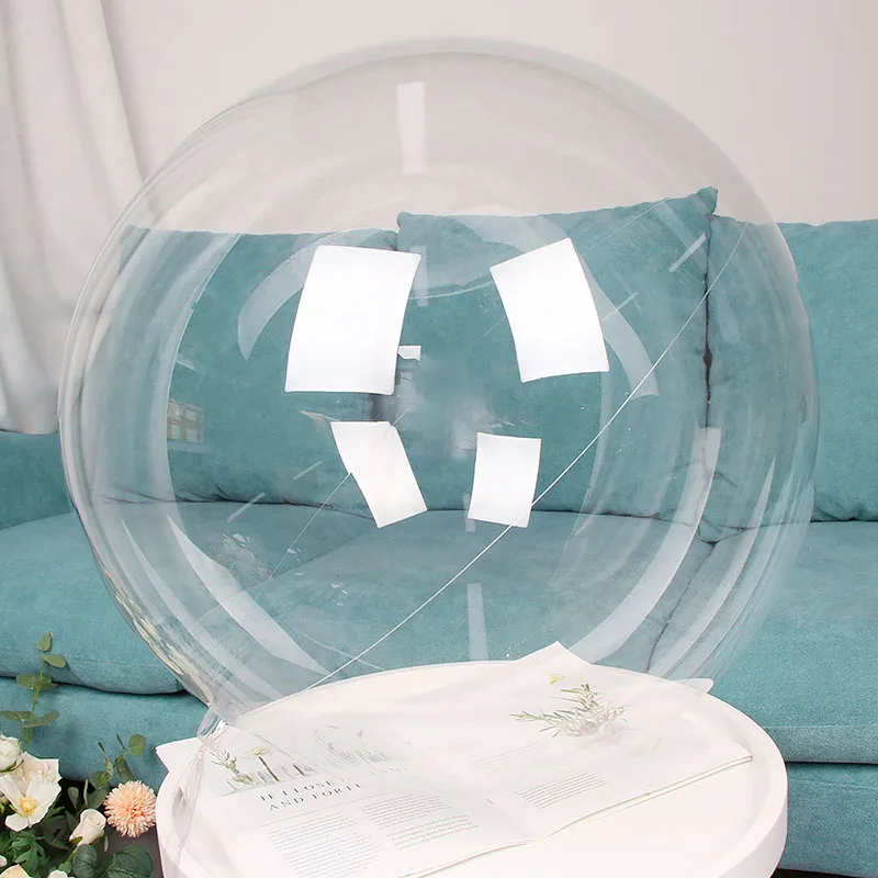 1-2-5Pcs-10-36inch-Transparent-Bubble-Balloons-Personalized-Clear-Air ...