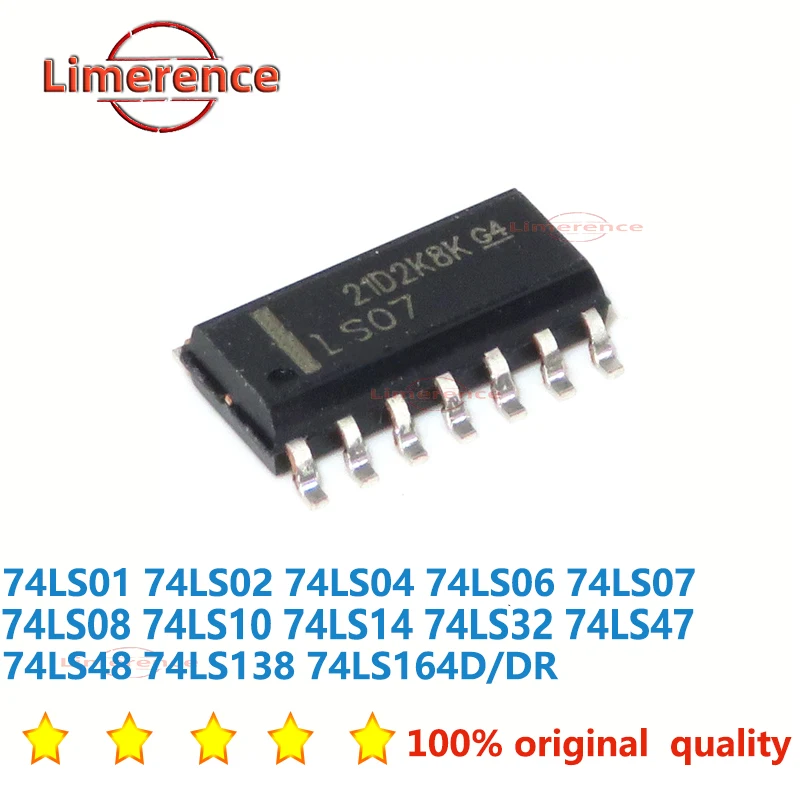 10Pcs-SN74LS00-74LS01-74LS02-74LS04-74LS06-74LS07-74LS08-74LS10-74LS14 ...