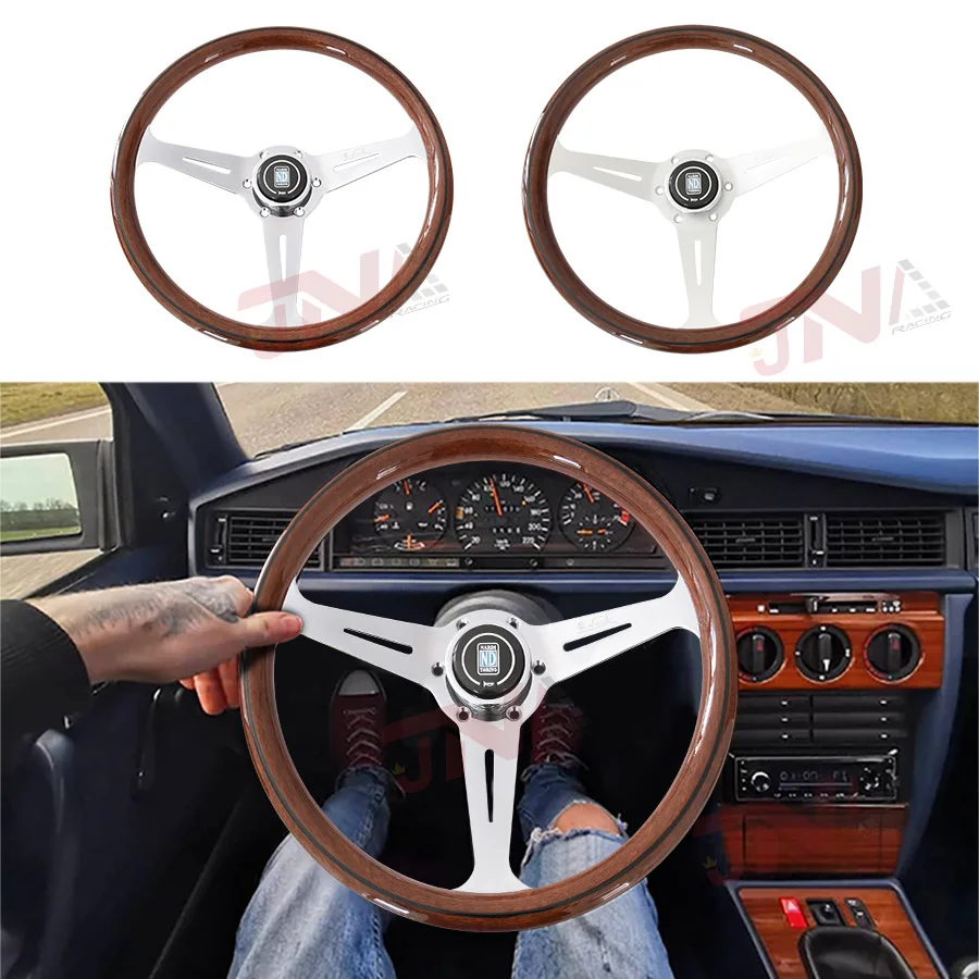 JDM Volante Retro clásico para coche de reacondicionamiento Universal ...