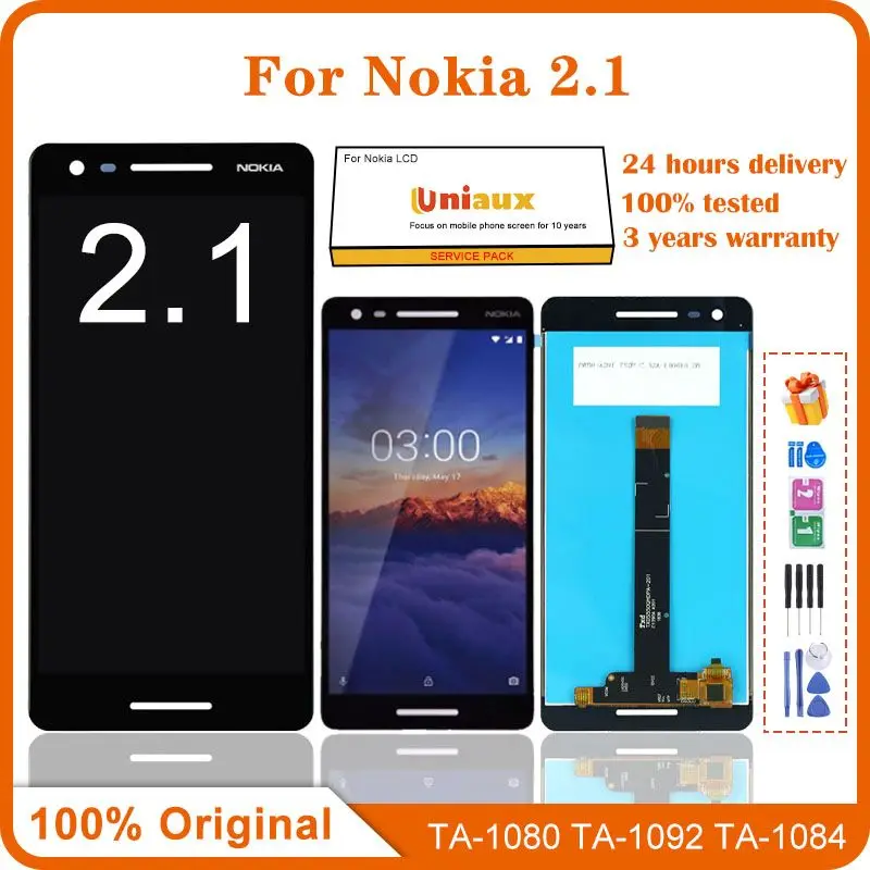 100% Original For Nokia 2.1 TA-1080 TA-1092 TA-1084 LCD Display Touch ...