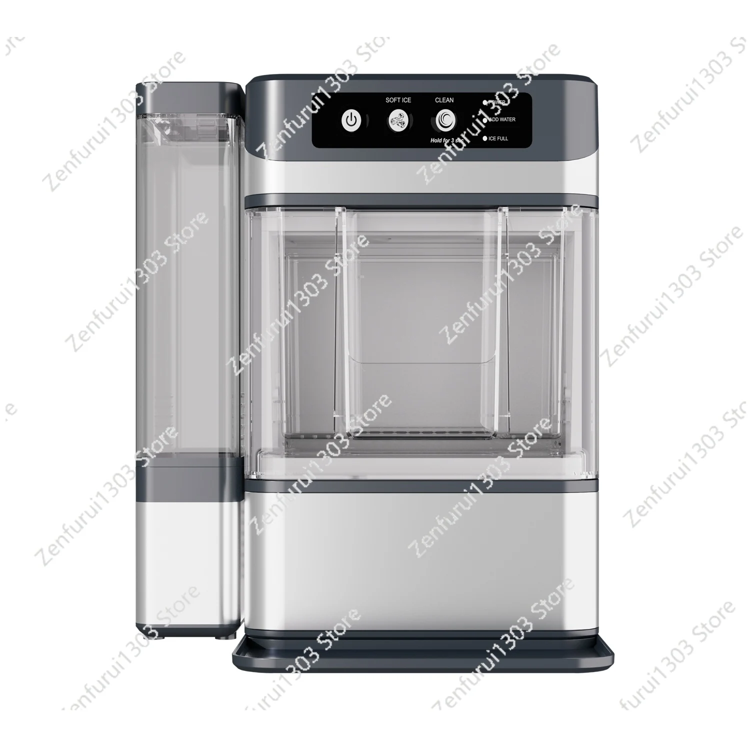 17Kg/24H Portable Ice Maker Water Tank Self-Cleaning Countertop Ice ...