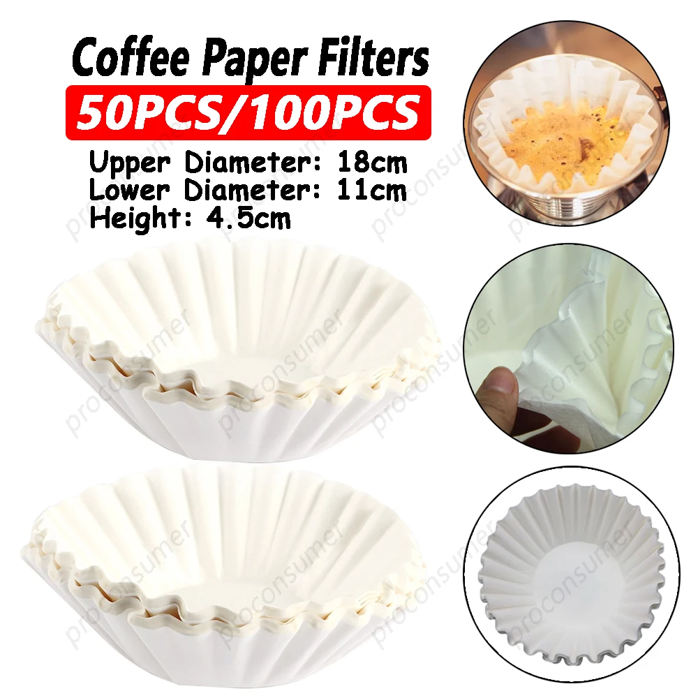 50-10PCS-Paper-Filter-Replacement-Disposable-Natural-Wood-Pulp-Hand-Drip-Paper-Coffee-Espresso ...