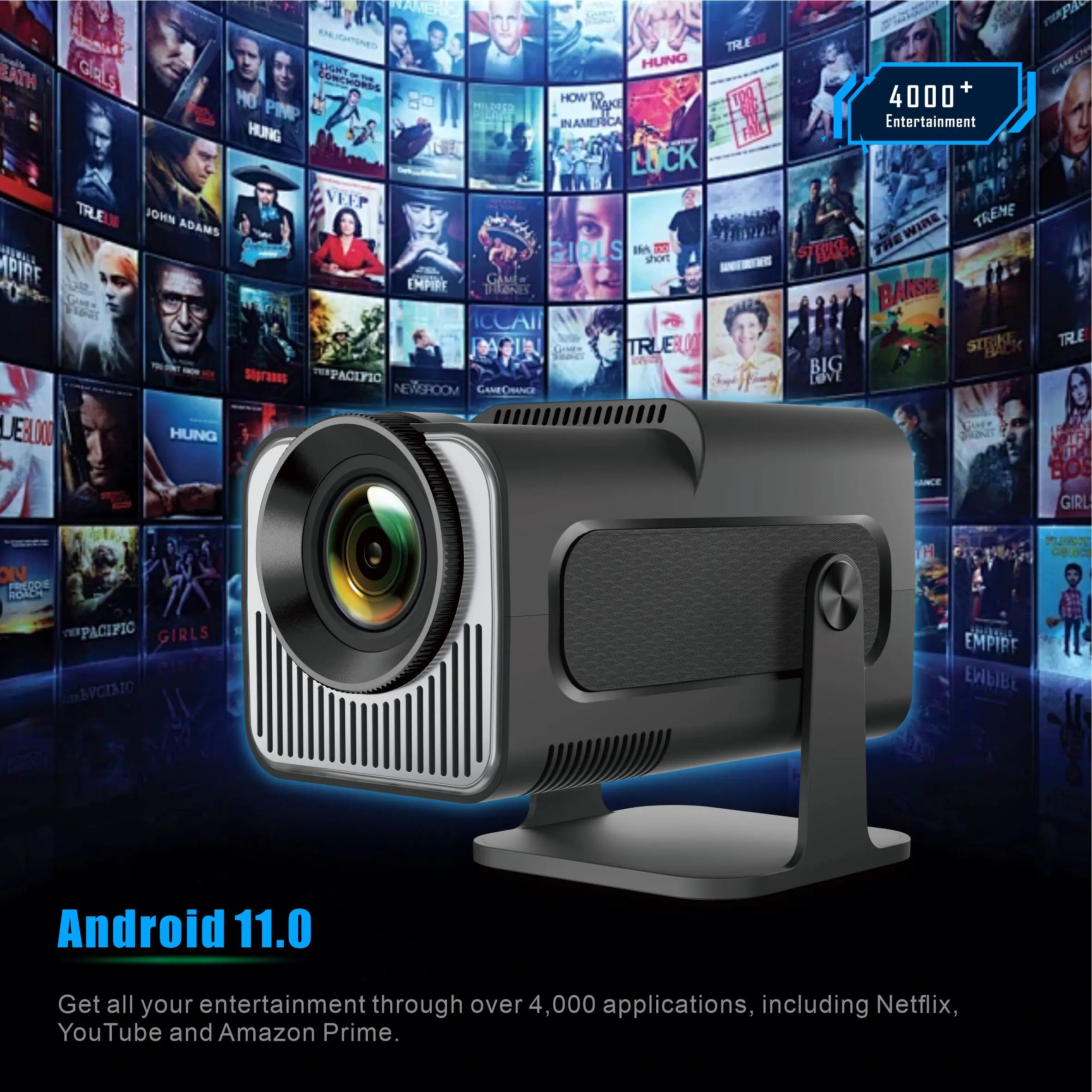 Dual-Band-Wifi6-Android-11-Native-720P-Projector-Bluetooth5-0-4K ...