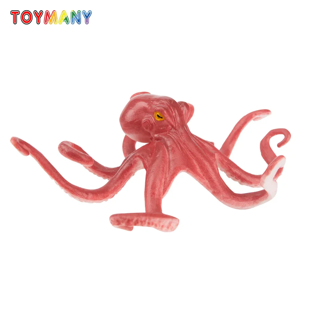 Toymany Simulation Octopus Ocean Animal Model Toy Mini Figures Dolls ...