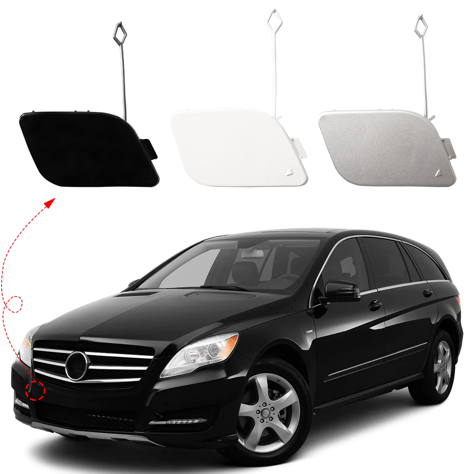 Front Bumper Tow Hook Cover Towing Eye Cap For Mercedes Benz W251 R ...