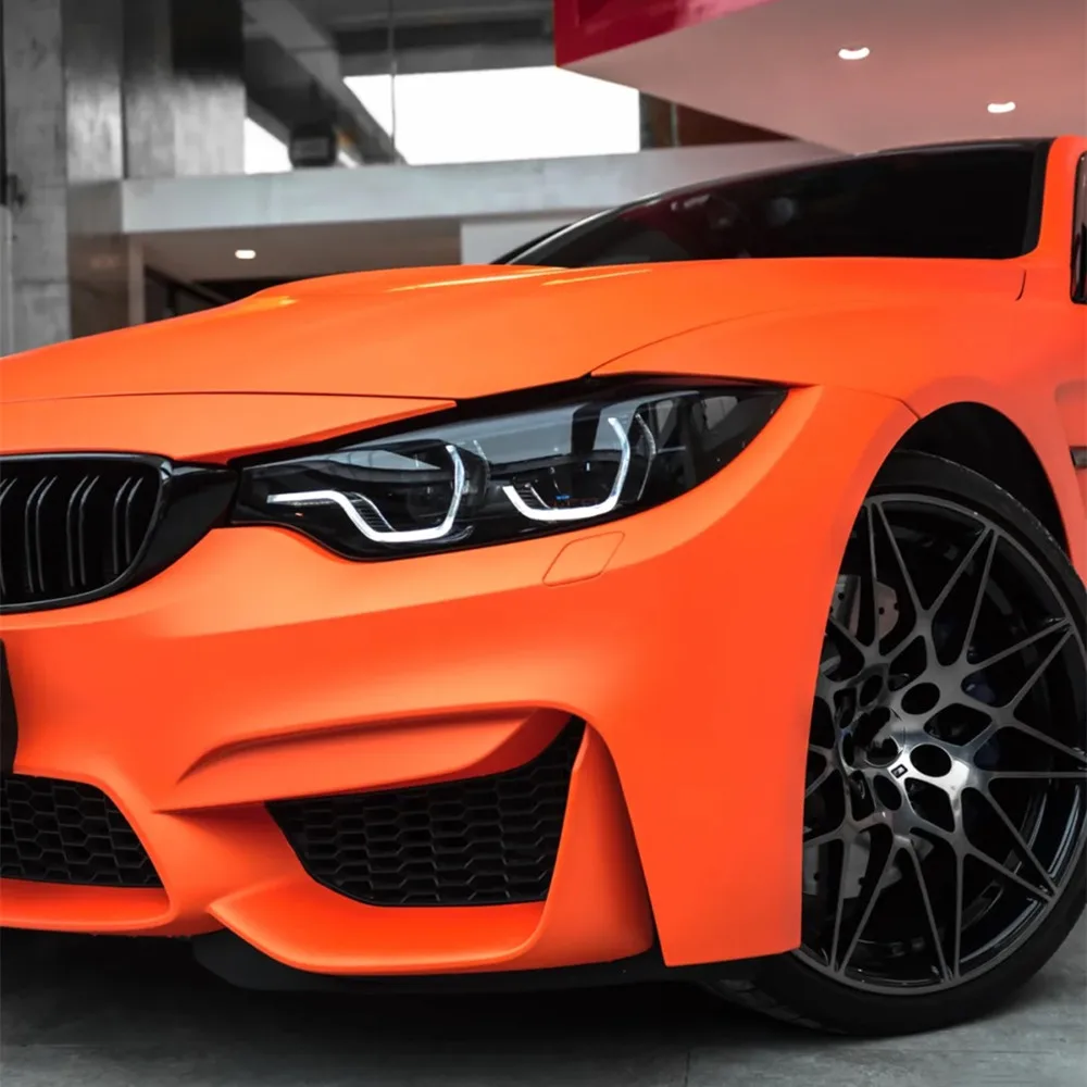 Matte Orange Car Paint