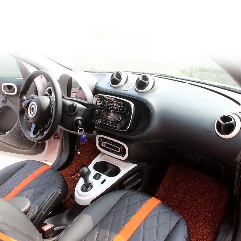 ABS Car White Styling Dashboard Decorative Panel For Mercedes Smart 453 ...