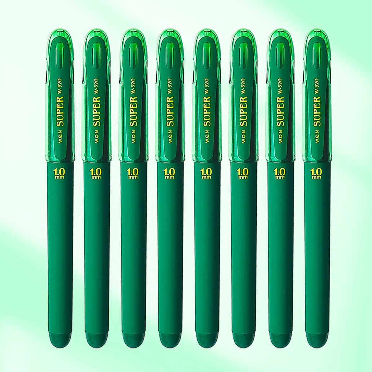 3-6-12pcs-green-Gel-Pen-1-00mm-Large-Capacity-Refill-School-Supplies ...
