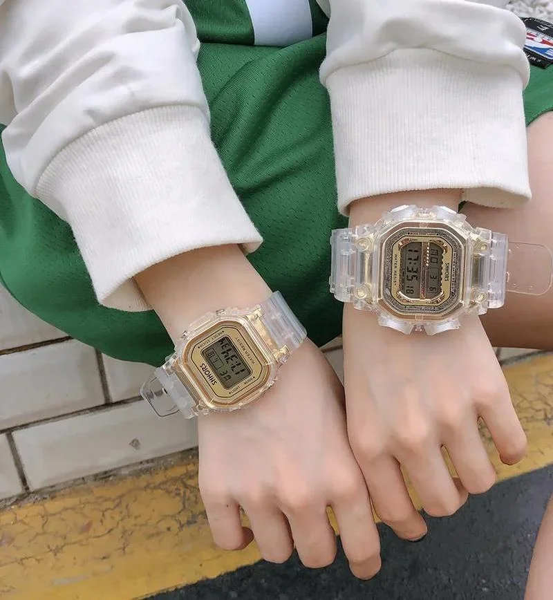 Fashion-Transparent-LED-Digital-Watch-Square-Women-Watches-Sports ...