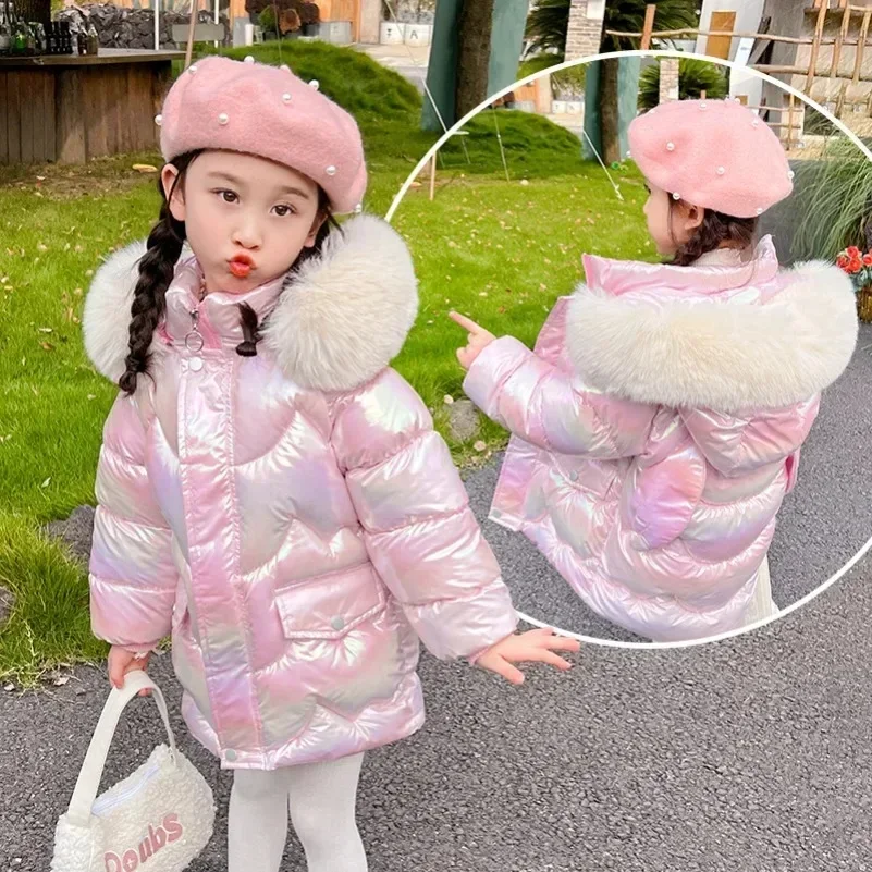 Girls Winter Jacket Cute Wings Coats For Girls Warm Hooded Parka ...
