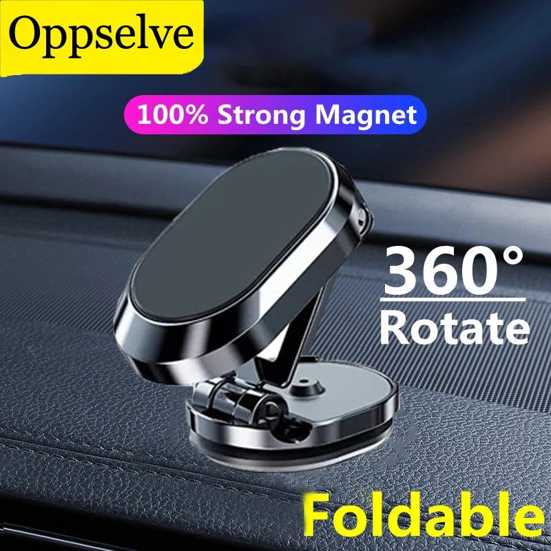 360 Rotatable Magnetic Car Phone Holder Magnet | Folding Magnetic Car ...