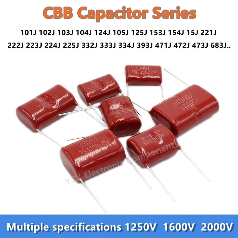 10PCS-1250V-1600V-2000V-CBB-Polypropylene-film-capacitor-102j-103-104 ...