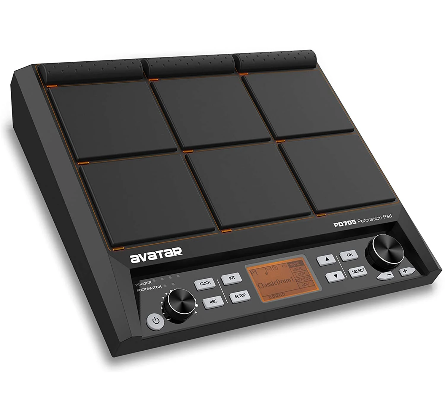 HXW-PD705-Percussion-Pad-9-Sample-Pad-All-in-one-Multipad-Tabletop ...