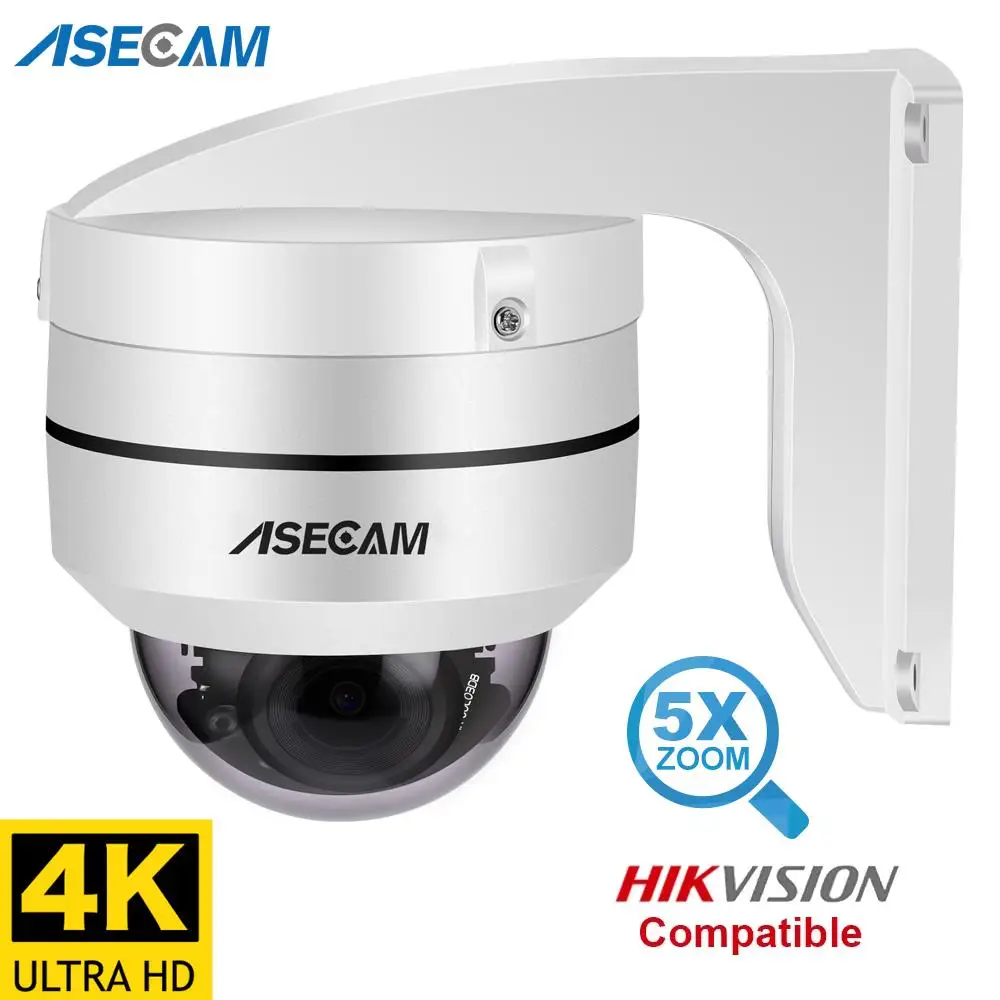Hikvision-Compatible-8MP-4K-PTZ-C-mara-IP-Domo-Exterior-Onvif-PoE-5X ...