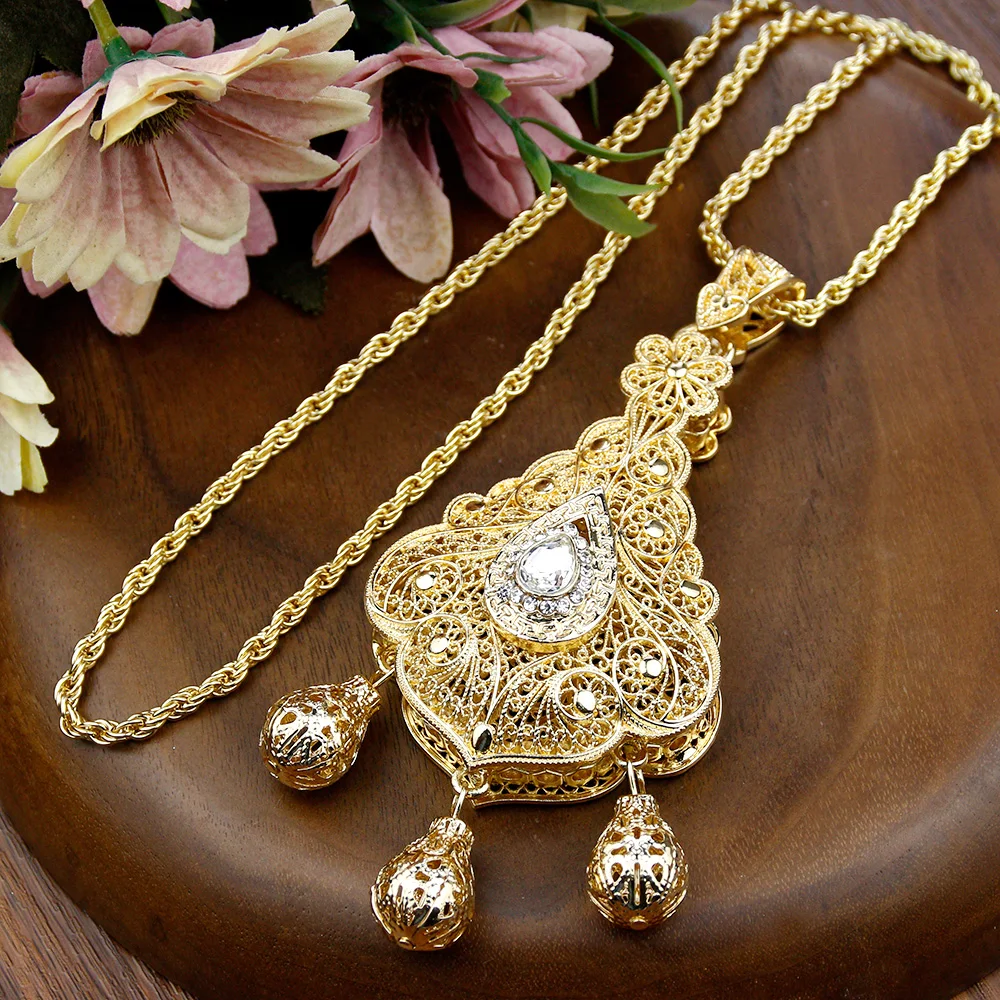 Neovisson-Chic-Gold-Color-Algeria-Pendant-Necklace-for-Women-Arabesque ...