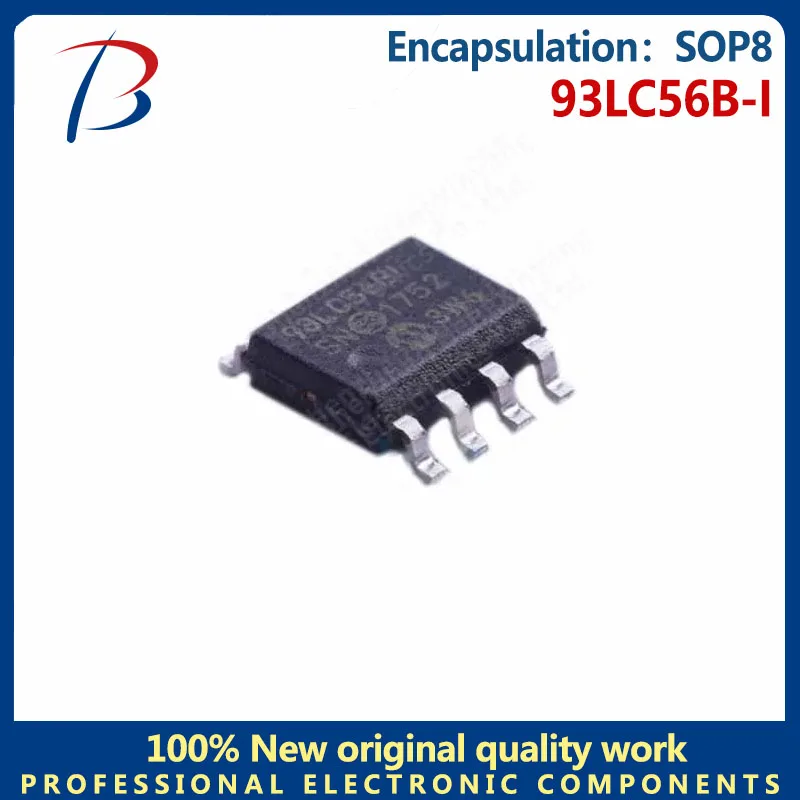 10pcs 93LC56B-I patch SOP8 memory chip silkscreen 93LC56B-I
