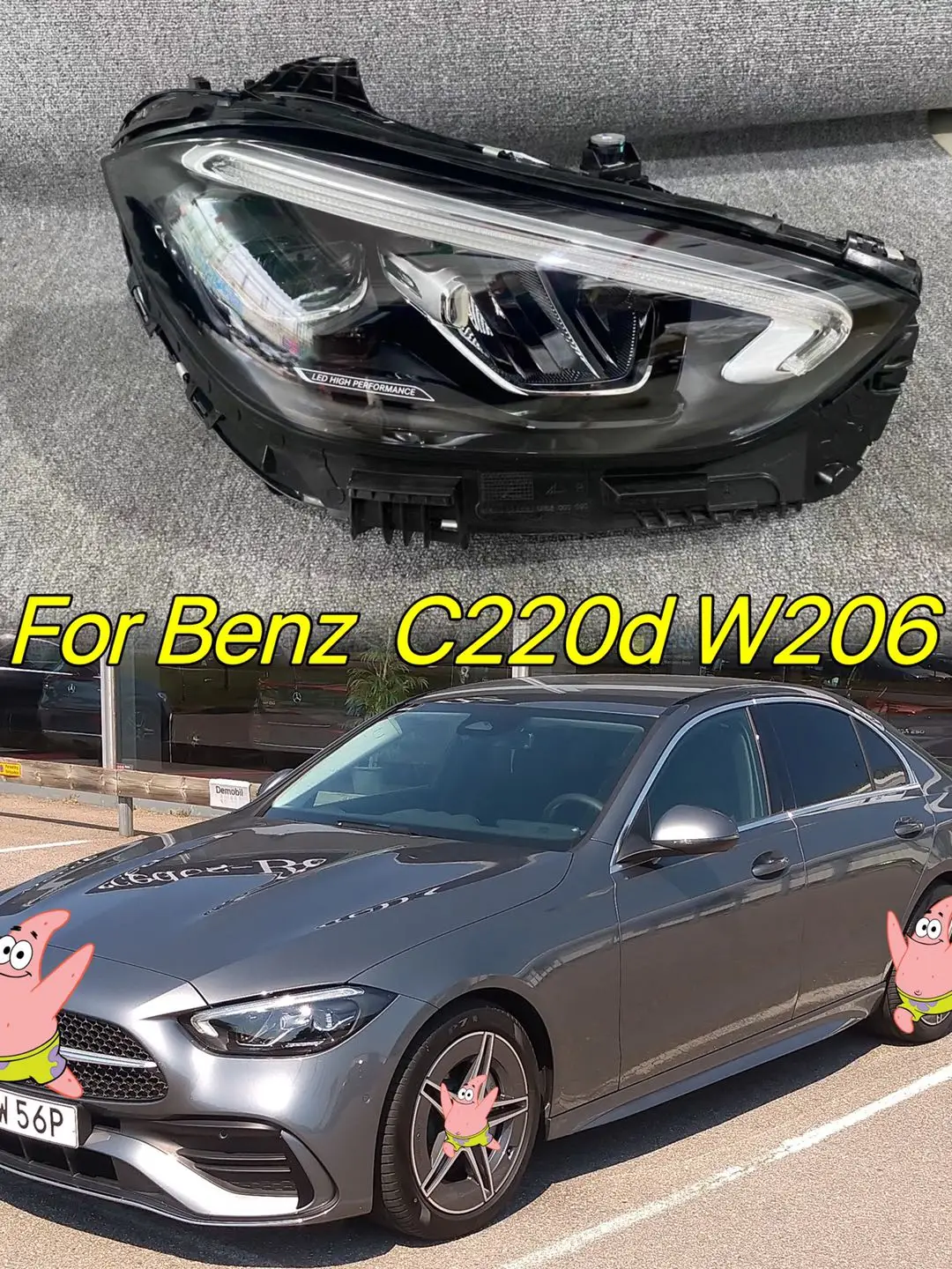 For Mercedes Benz C206 C260 C300 w206 Headlight Assembly Car Led ...