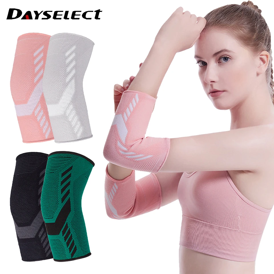 1pcs Elbow Support Elastic Gym Sport Elbow Protective Pad Absorb Sweat ...