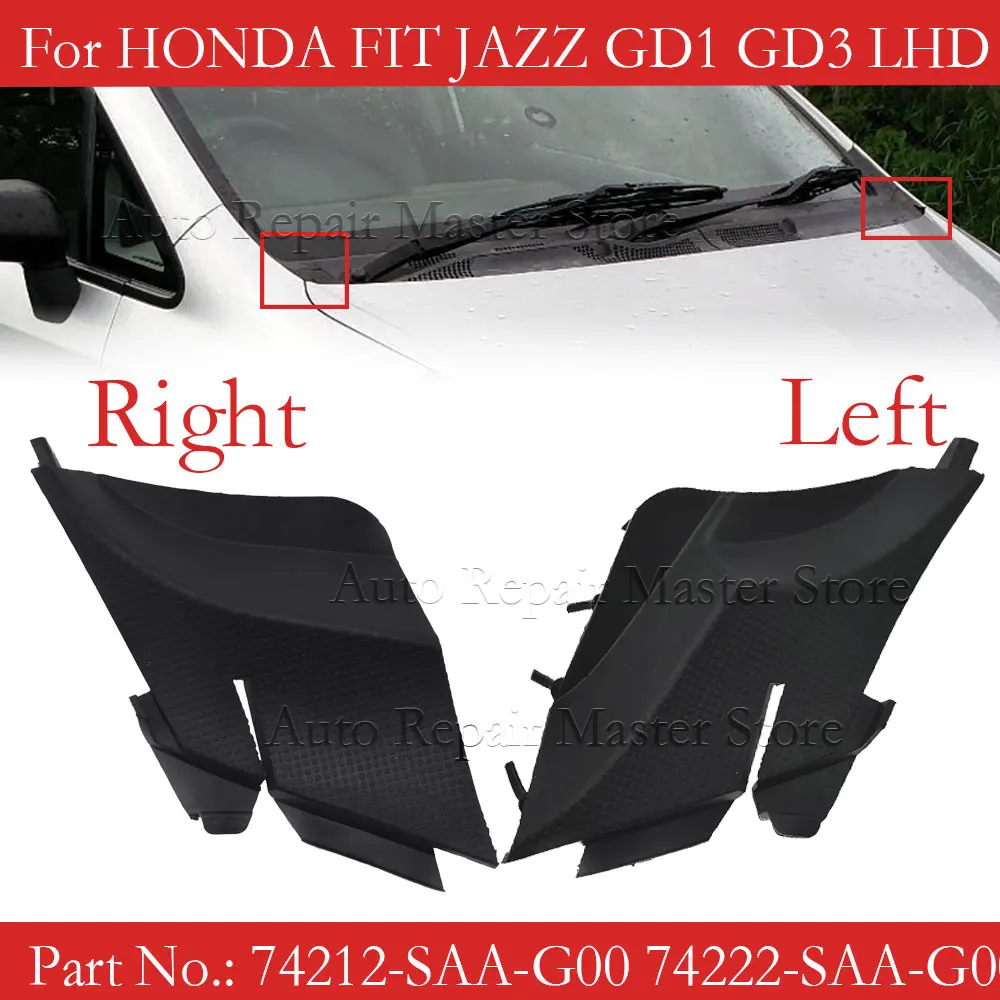 Front Windshield Corner Wiper Side Trim Cover Lid 74212-SAA-G00 74222 ...