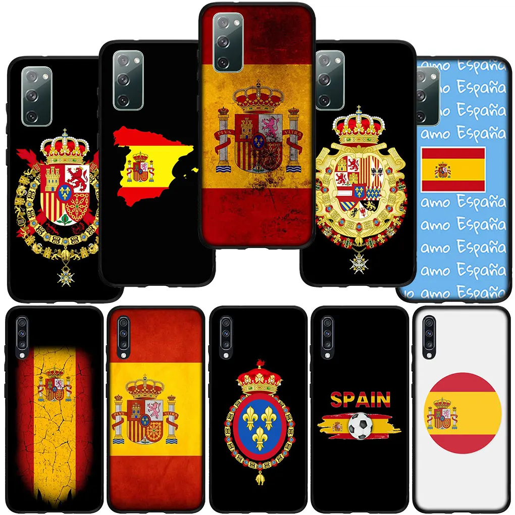 Funda suave con bandera de España para Samsung Galaxy, funda roja y ...