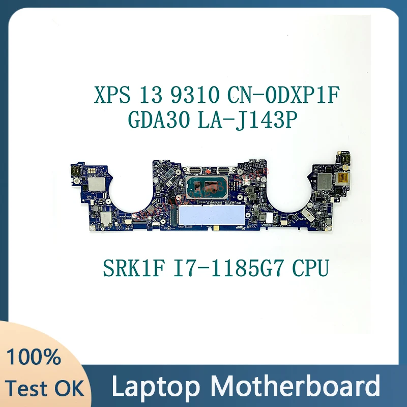 DXP1F 0DXP1F CN 0DXP1F W/SRK1F I7 1185G7 CPU Mainboard For DELL XPS 13 ...