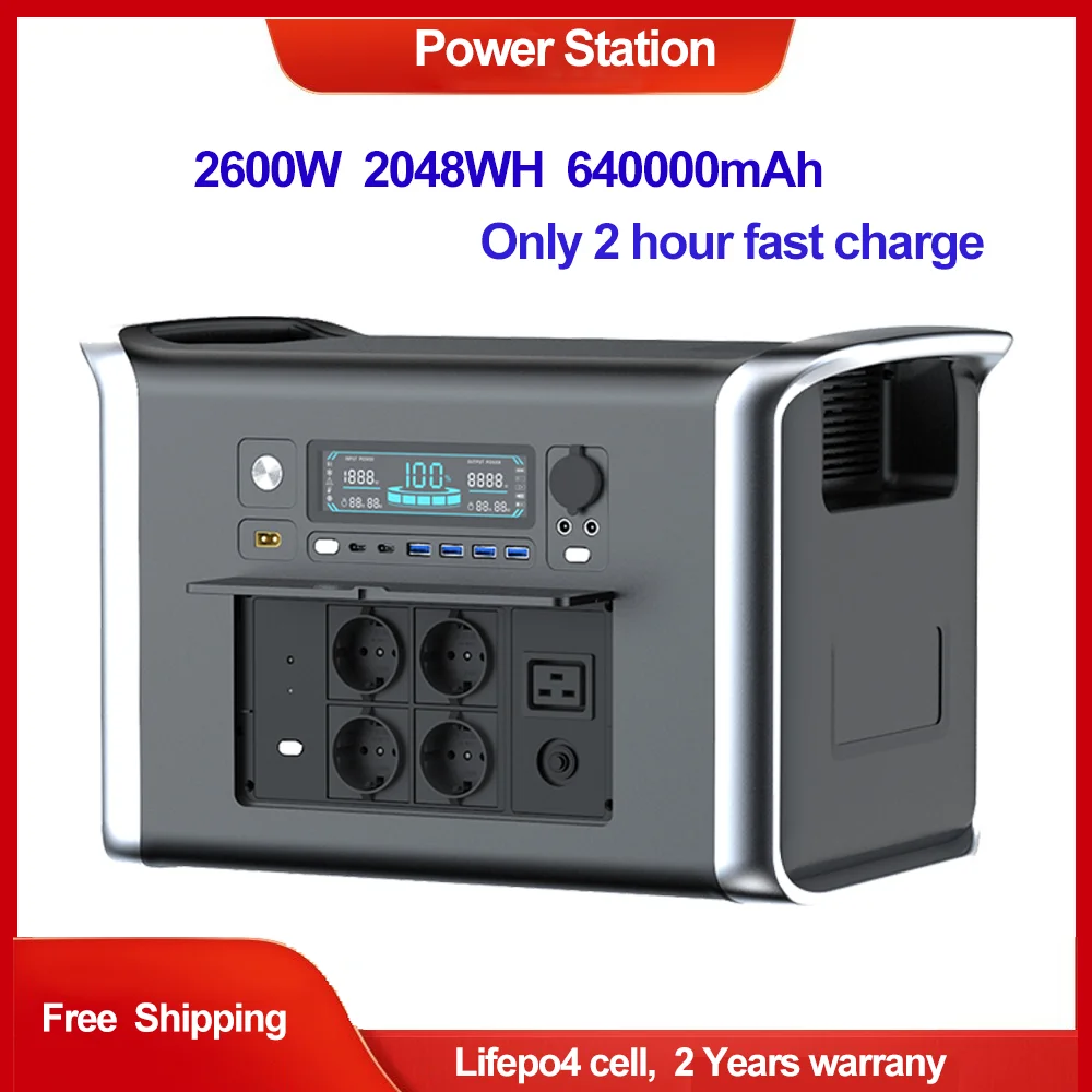 2600W-Portable-Power-Station-2000W-Solar-Generator-Outdoor-Emergency ...