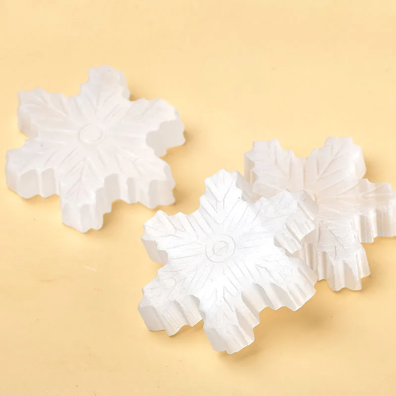 1PC Natural White Selenite Gypsum Handmade Snowflake Reiki Gypsum ...