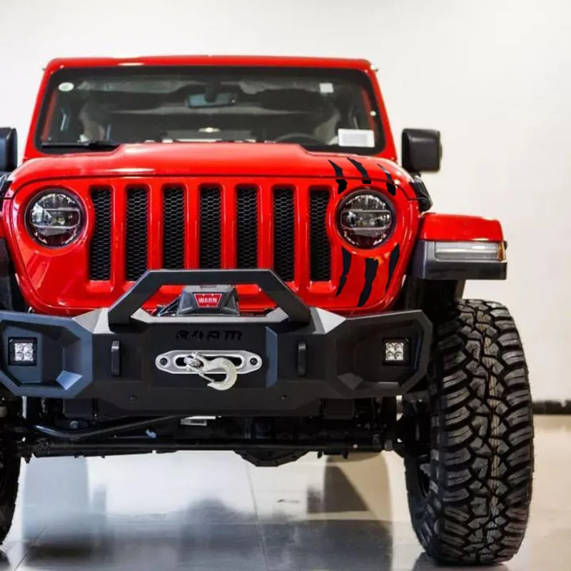 Creative Car Sticker Headlight Ghost Claw Scratch Decal Engine Hood Paw ...