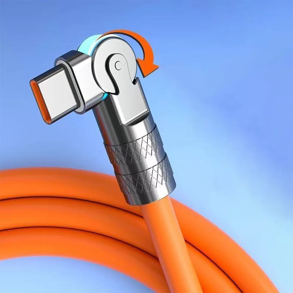 180-Rotatable-Zinc-Alloy-Braided-USB-Mobile-Phone-Data-Cable-120W-6A ...