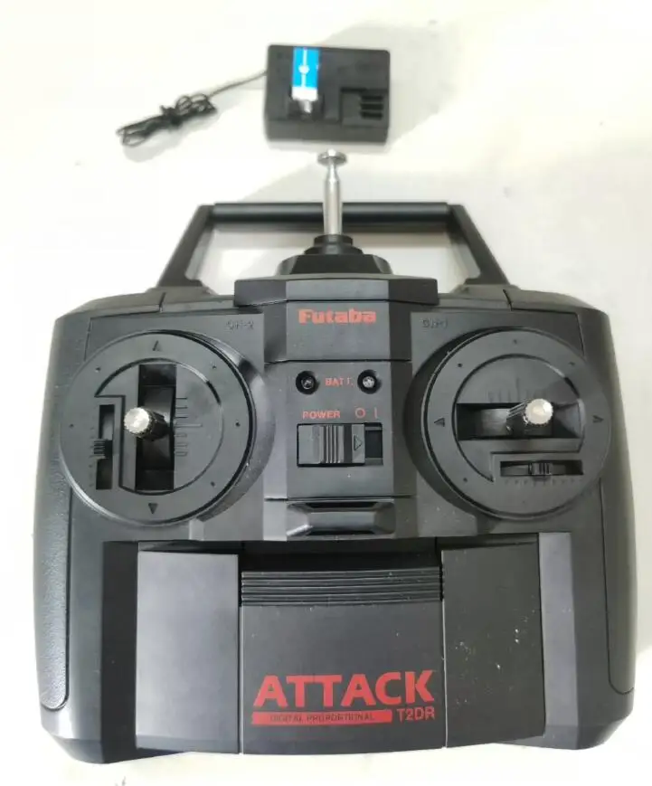 Futaba-Attack-T2DR-2ch-27MHz-27M-Transmitter-and-receiver-TX-RX-radio ...