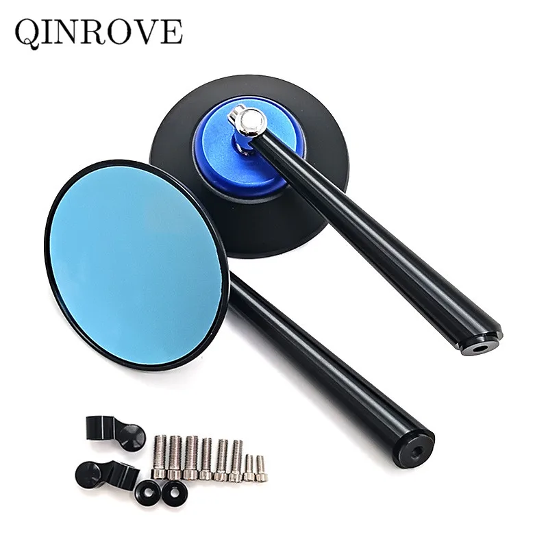 8-10mm-Motorcycle-Mirrors-Aluminum-alloy-Round-Rearview-Mirror ...