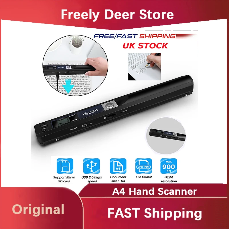 Scanner manuel portable pour déterminer les images de documents, EAU ...