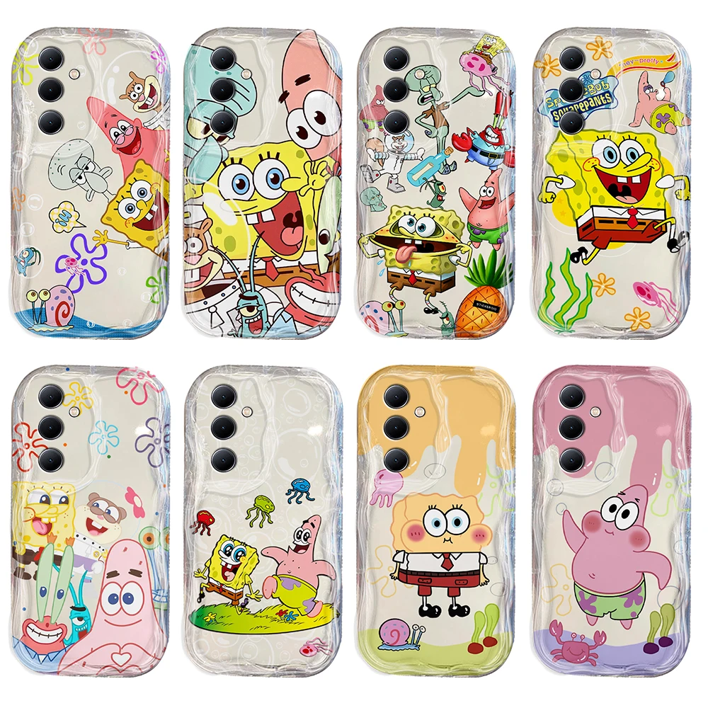 Funny-Cute-Patricks-Star-SpongeBobs-3D-Wave-Phone-Case-For-Samsung ...