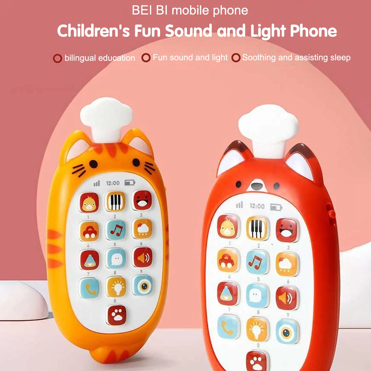 Electric-Music-Toy-Animal-Phone-for-Baby-Kids-Infant-Early-Educational ...