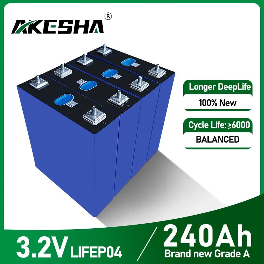 Brand New A 240Ah Lifepo4 Rechargeable Lithium Iron Phosphate Cell 3.2V ...