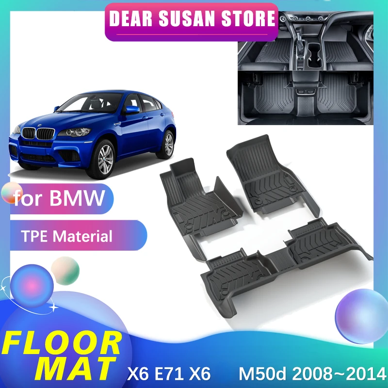 Car-Floor-Mat-for-BMW-X6-E71-M50d-2008-2014-2009-2010-2011-2012-Panel ...