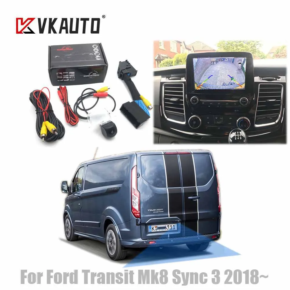 VKAUTO-Rear-View-Camera-For-Ford-Custom-Transit-Mk8-With-Sync-3-2018 ...