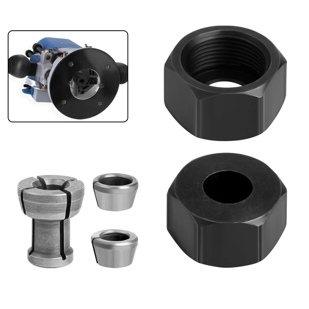 M17 6/6.35/8mm Collet Chuck Adapter With Nut Engraving Trimming Machine ...