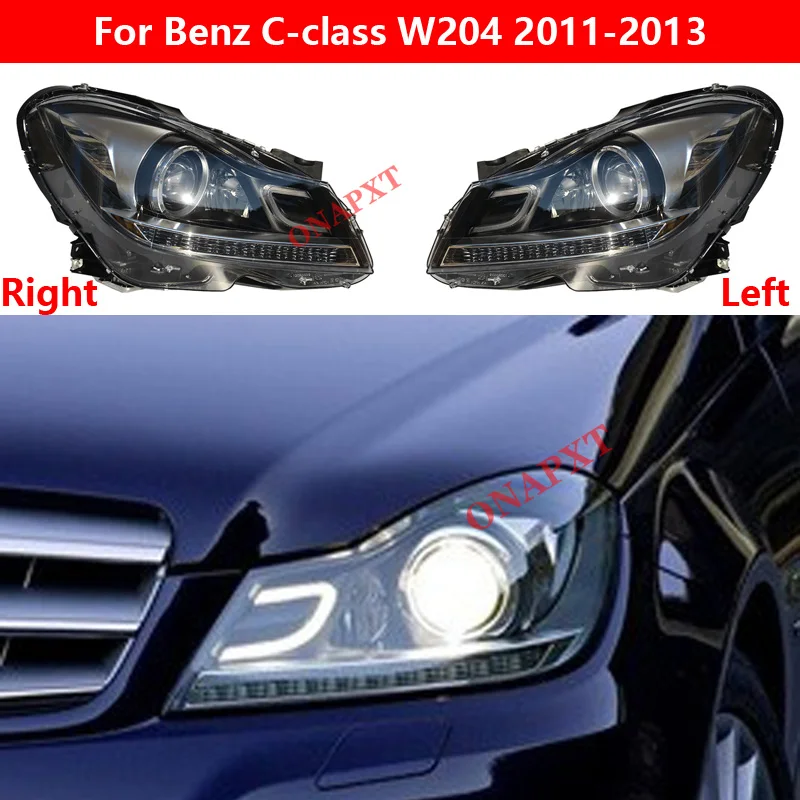 For-Benz-C-class-W204-2011-2013-Car-Front-LED-Headlights-Assembly ...