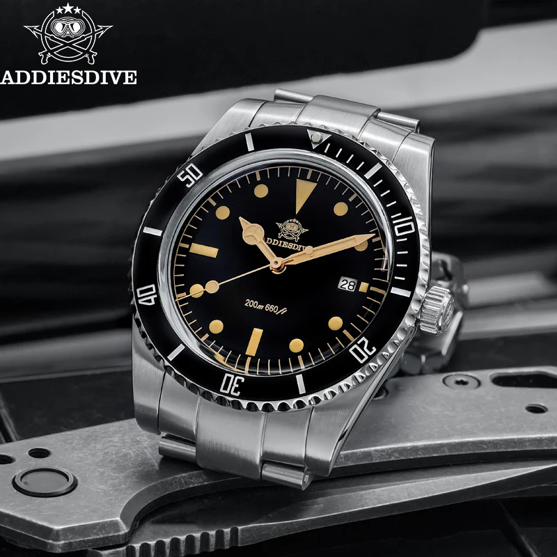 ADDIESDIVE nuevo reloj de buceo AD2072 de lujo de 39mm para hombre 200m ...