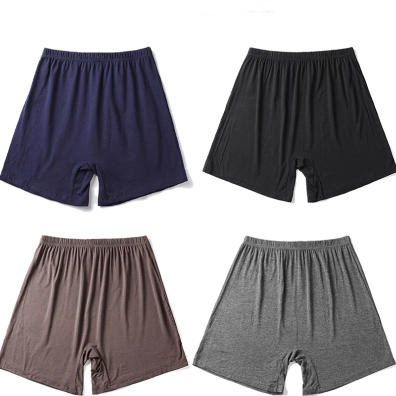 Modal cotton middle-aged and elderly boxer briefs high-waisted elderly ...