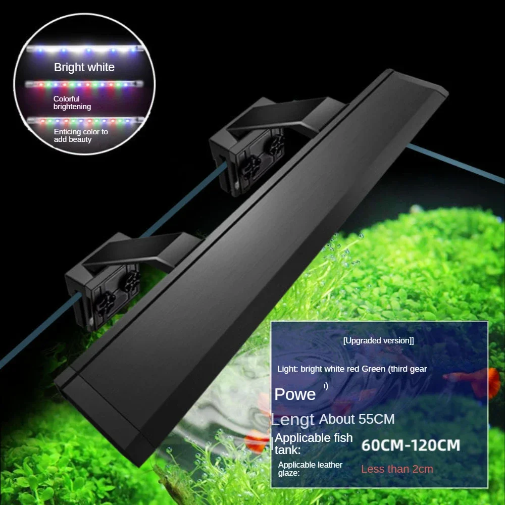 LED Light Fish Tank Aquarium Reef Light With Adjustable Clamp,85-265V ...