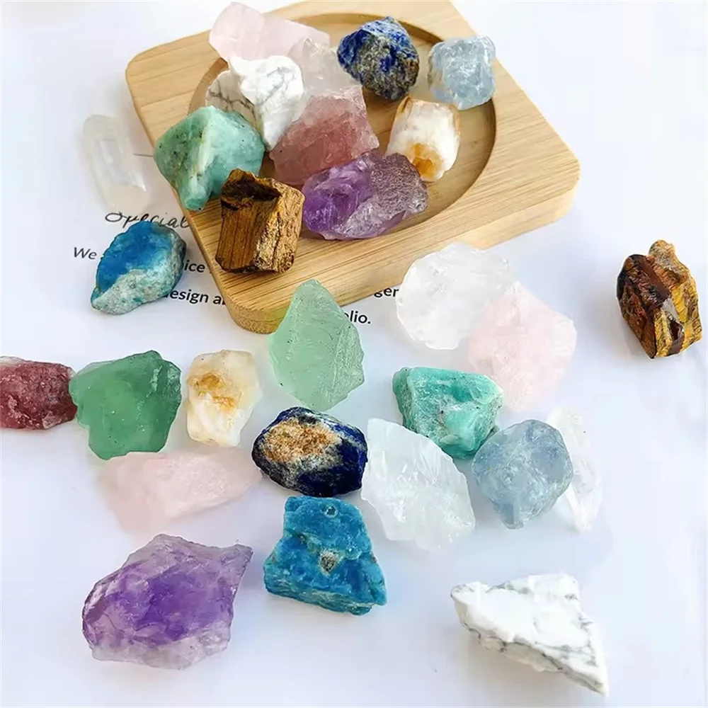 Mix-Rough-Stones-Crystal-Healing-Engraved-Usui-Reiki-Symbols-Gemstone ...
