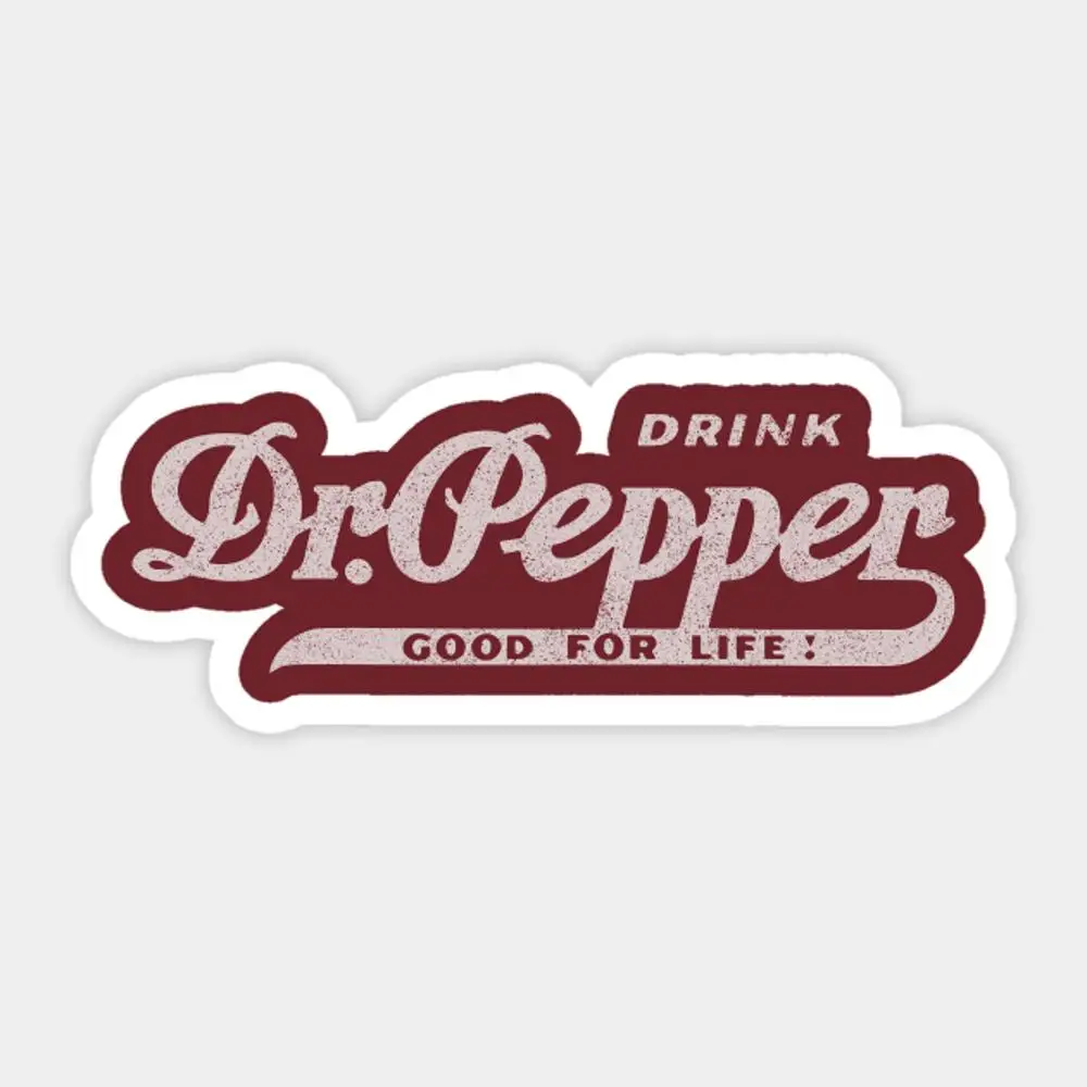 Vintage-Dr-Pepper-Sticker-for-Laptop-Car-Cartoon-Art-Fashionable ...