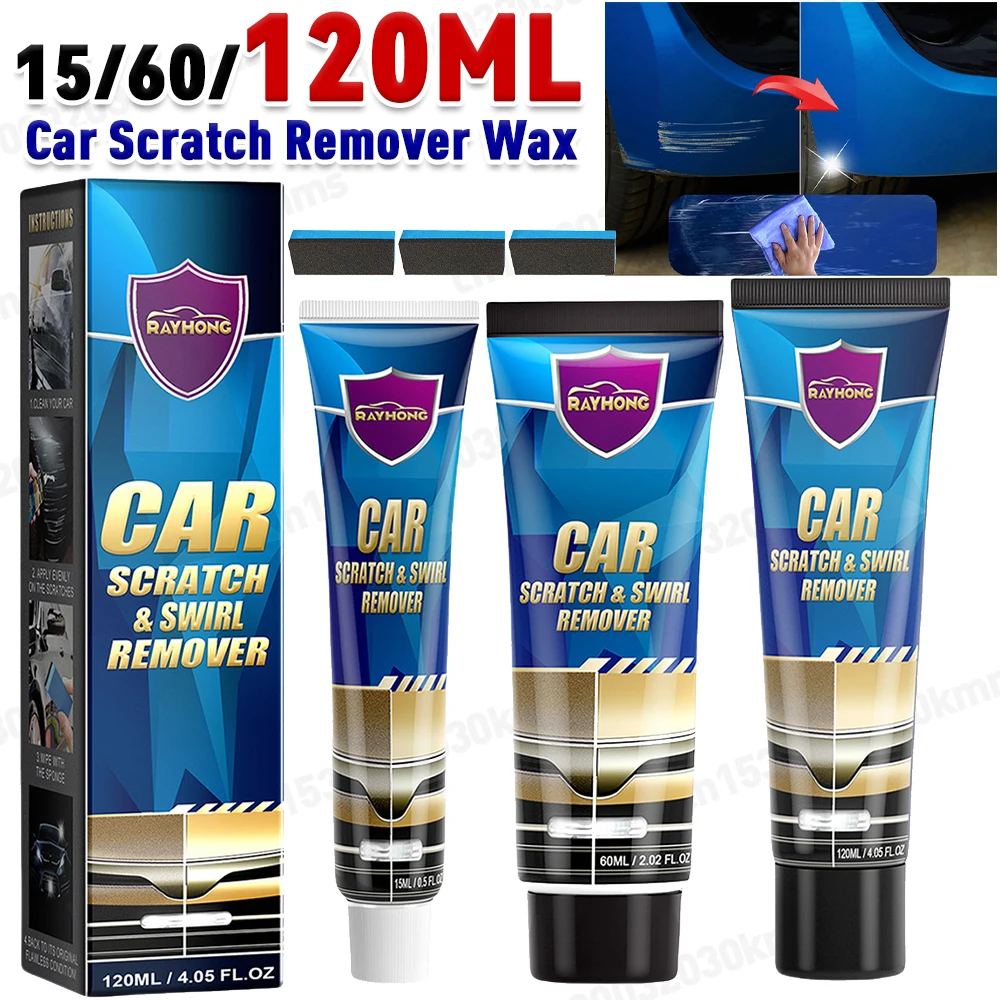 15/60/120ml aint Scratch Repair Cream Car Maintenance Care Oil-free Wax ...
